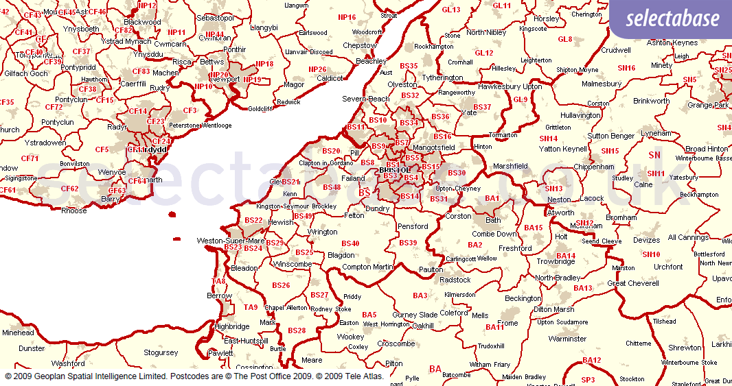 Postcode Tools Area Maps Selectabase Postcode Tools Area Maps Selectabase