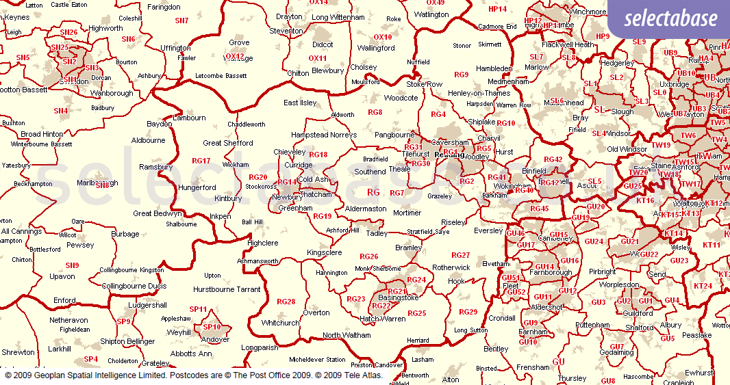 Postcode Tools Area Maps Selectabase Postcode Tools Area Maps Selectabase